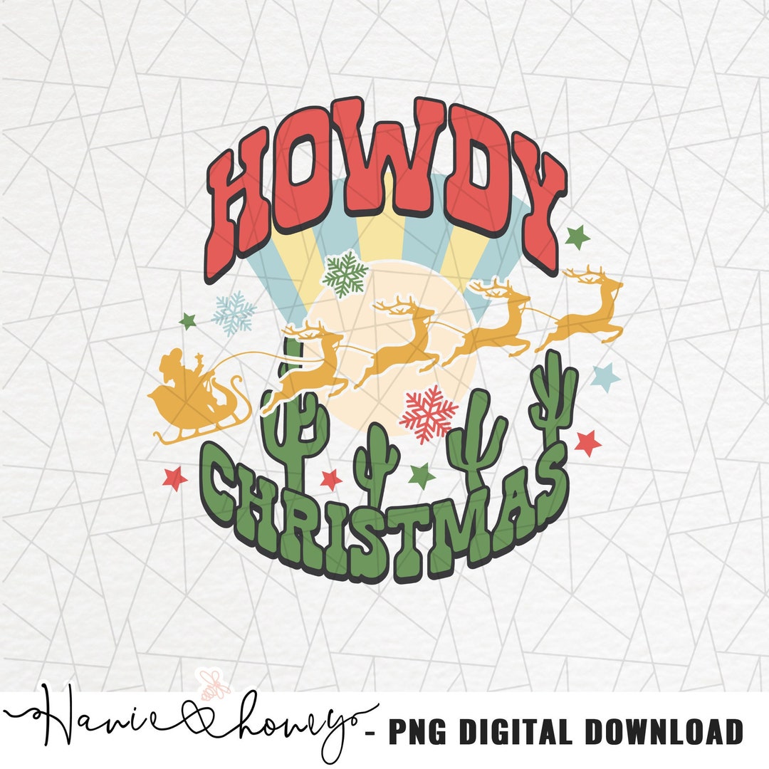 Howdy Christmas Png - Christmas Png - Howdy Cowboy Santa Christmas Png ...