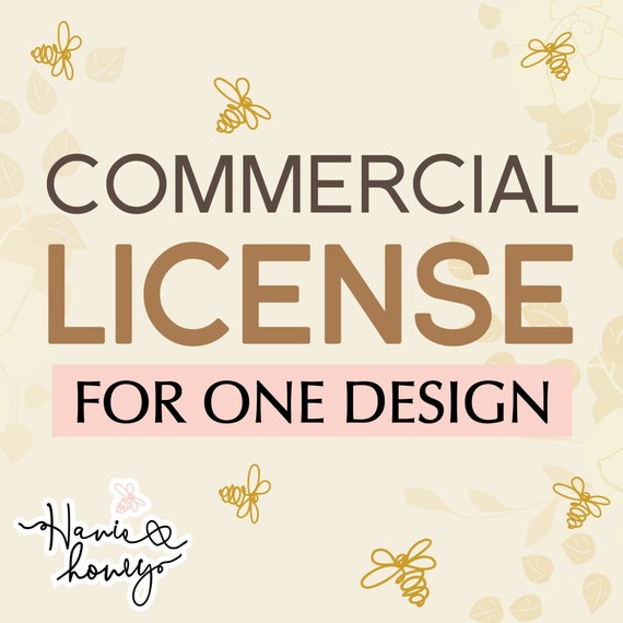 Extended Commercial License Only for Physical Objects for 1 - Etsy