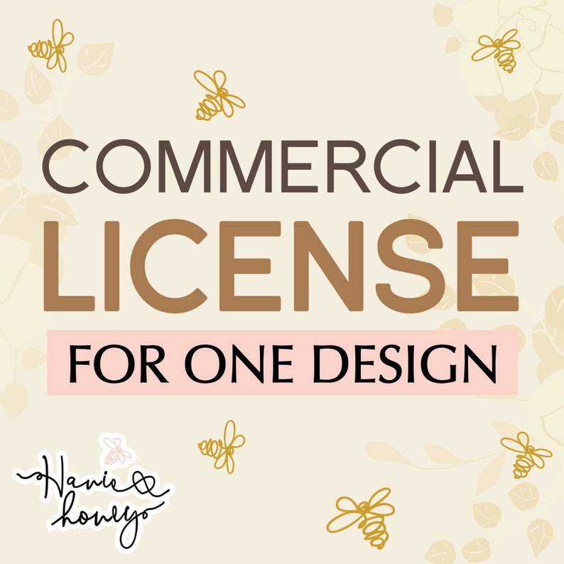 Extended Commercial License Only for Physical Objects for 1 - Etsy