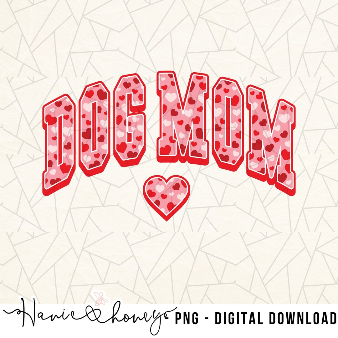 Valentine Dog Mom Png - Retro Dog Sublimation - Dog Mom Png ...