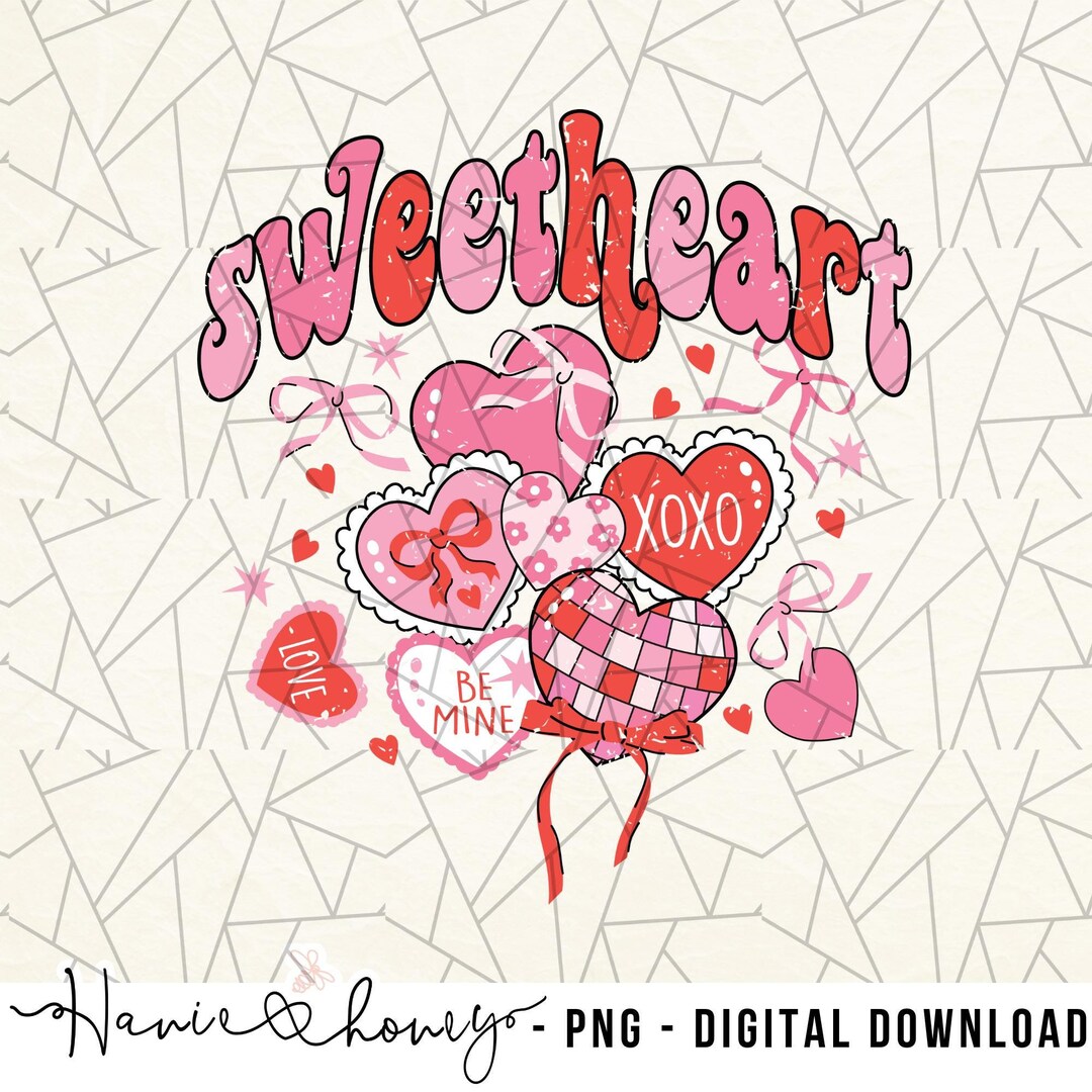 Sweetheart Png - Vintage Valentine's Day Png - Valentines Heart Png ...