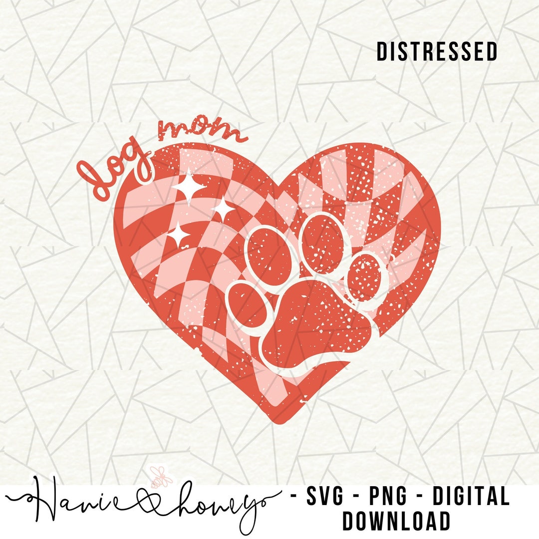 Dog Sublimation - Retro Dog Sublimation - Dog Mom Svg/png - Valentines ...