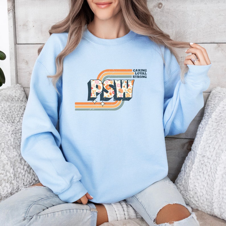 Personal Support Worker Png - PSW Life Png - Floral Print - Retro ...