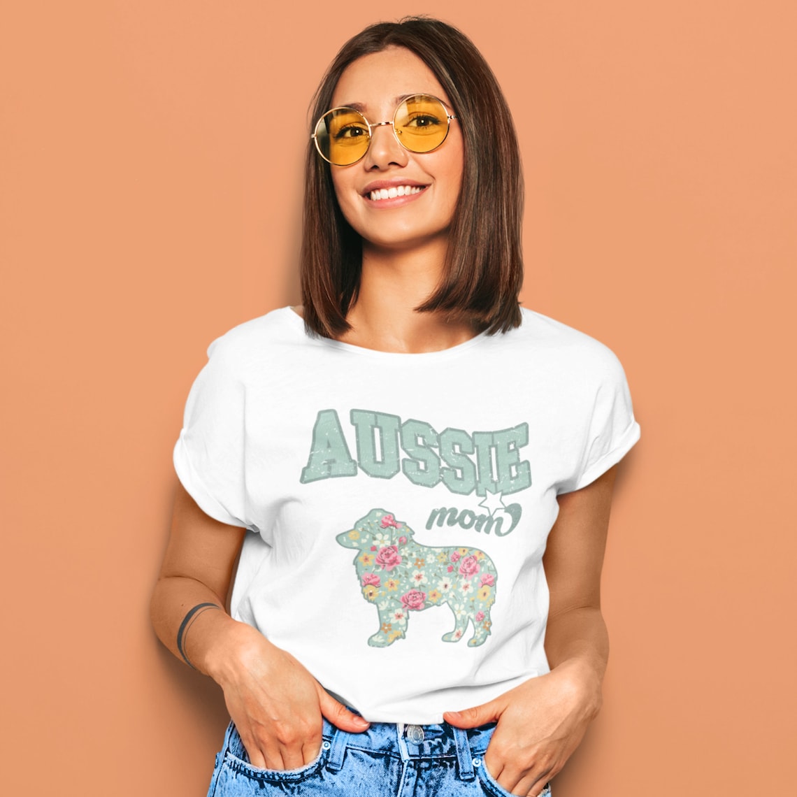 Aussie Mama Png Australian Shepherd Dog Australian Mom - Etsy
