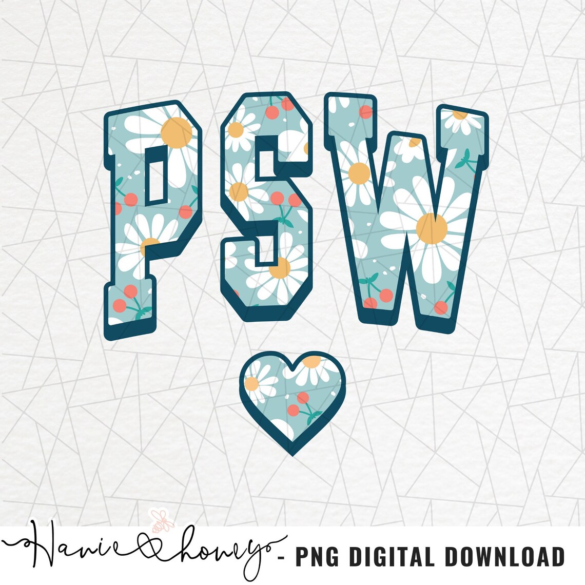 Personal Support Worker Png PSW Life Png Floral Print - Etsy