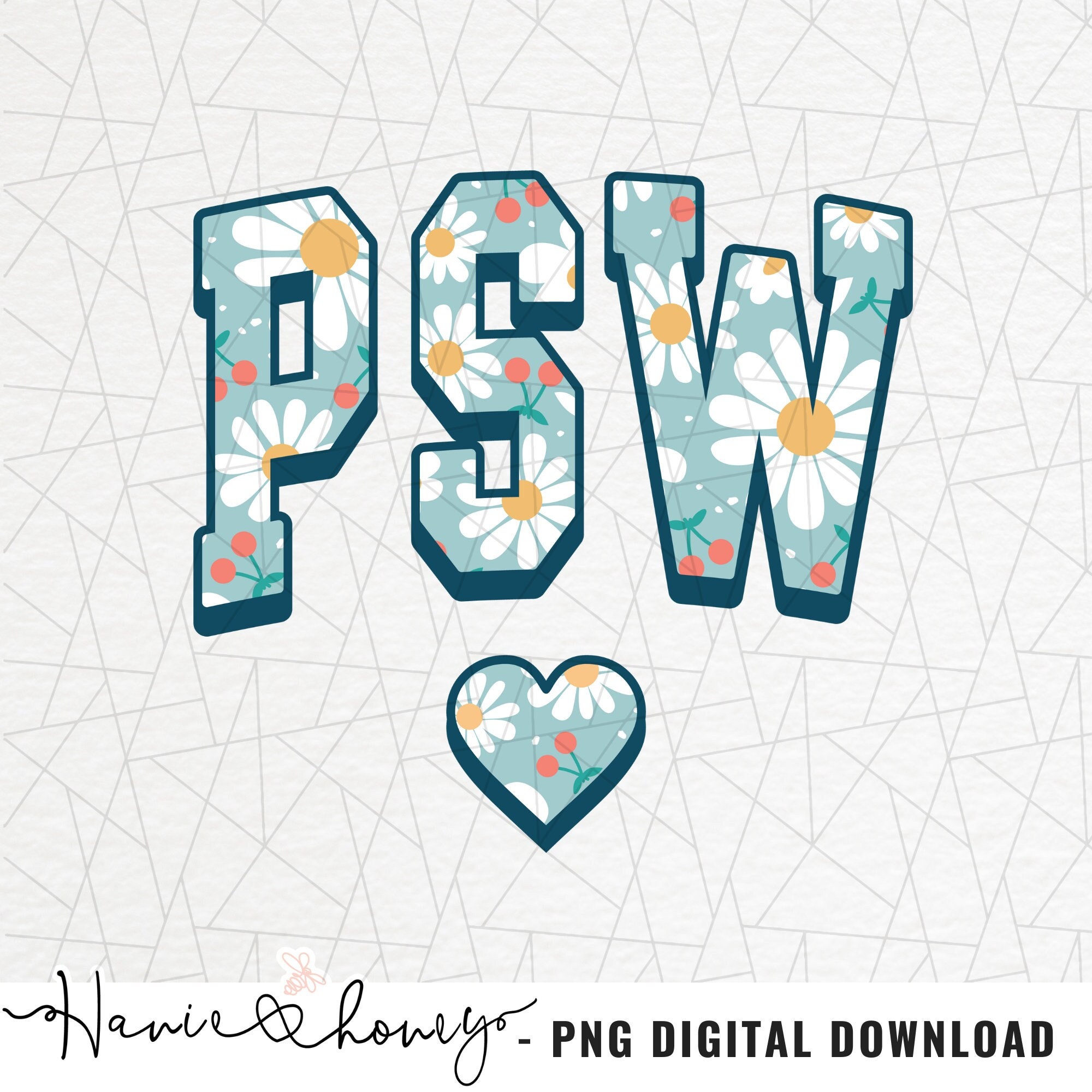 Personal Support Worker Png PSW Life Png Floral Print - Etsy