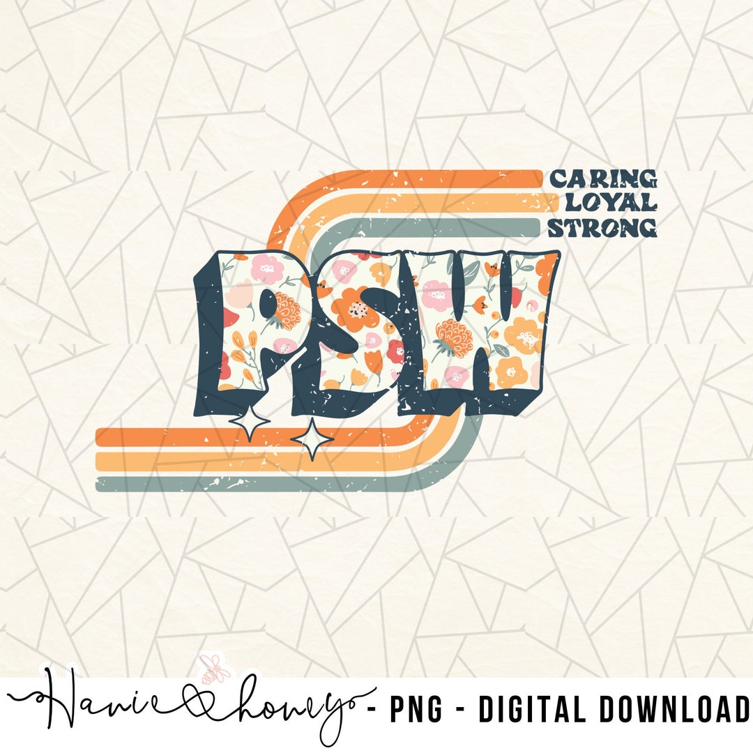 Personal Support Worker Png - PSW Life Png - Floral Print - Retro ...