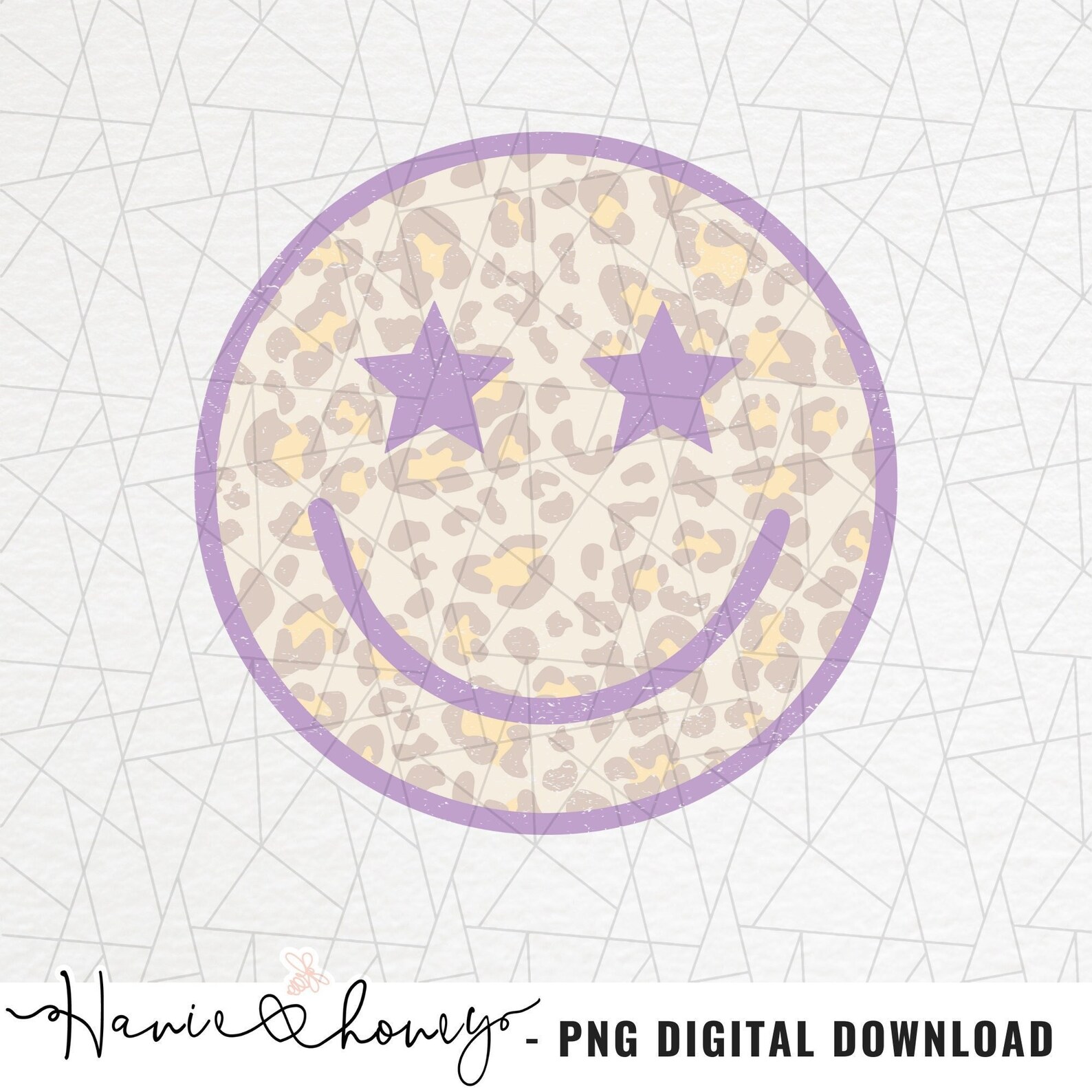 Leopard Happy Face PNG Retro Png Clipart Designs | Etsy