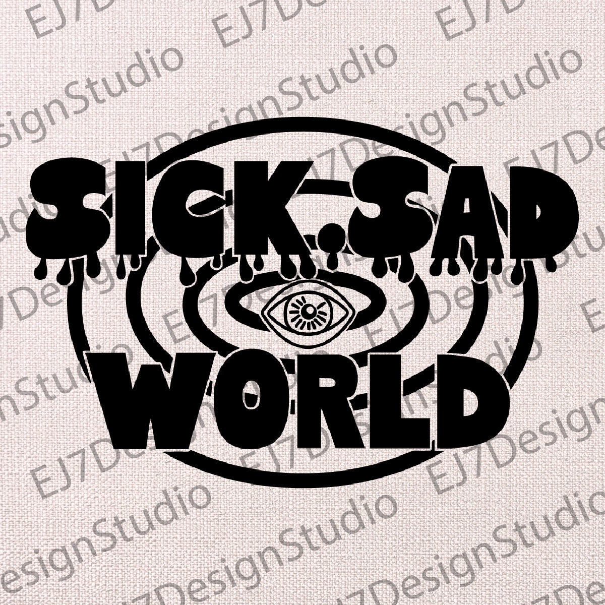 Daria Sick Sad World Logo SVG PNG JPG for Cricut Laser | Etsy