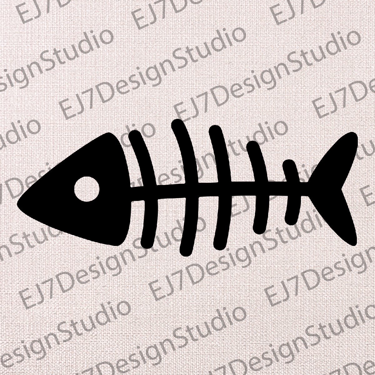 Fish Skeleton Cute SVG PNG JPG for Cricut Laser *digital File Only* - Etsy