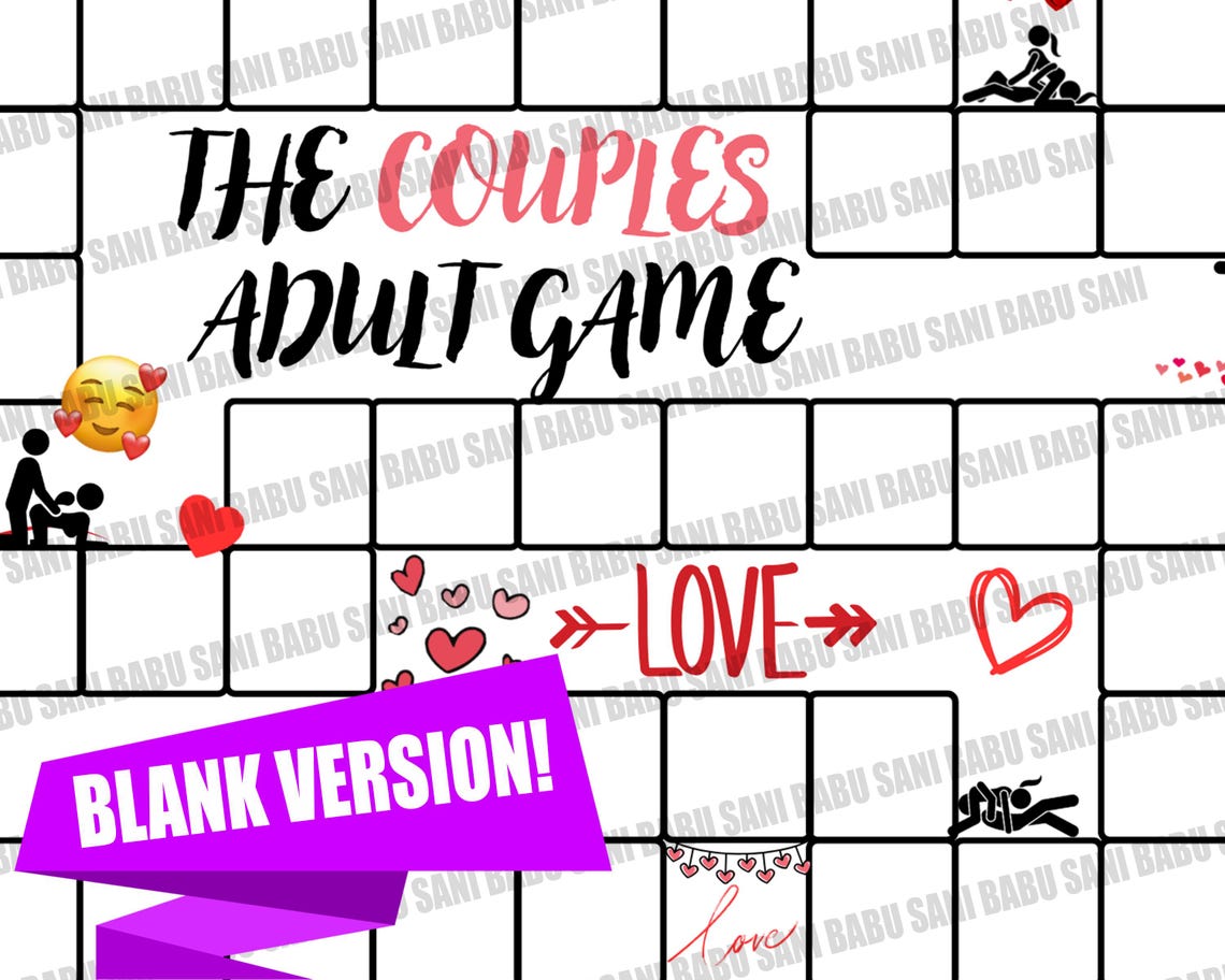 Adult Couples Board Game Template | Editable Canva | Printable Date ...