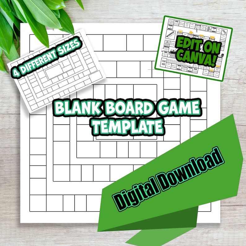 DIY Blank Game Board, Kids Game Board, Adult Game Board, Board Game ...