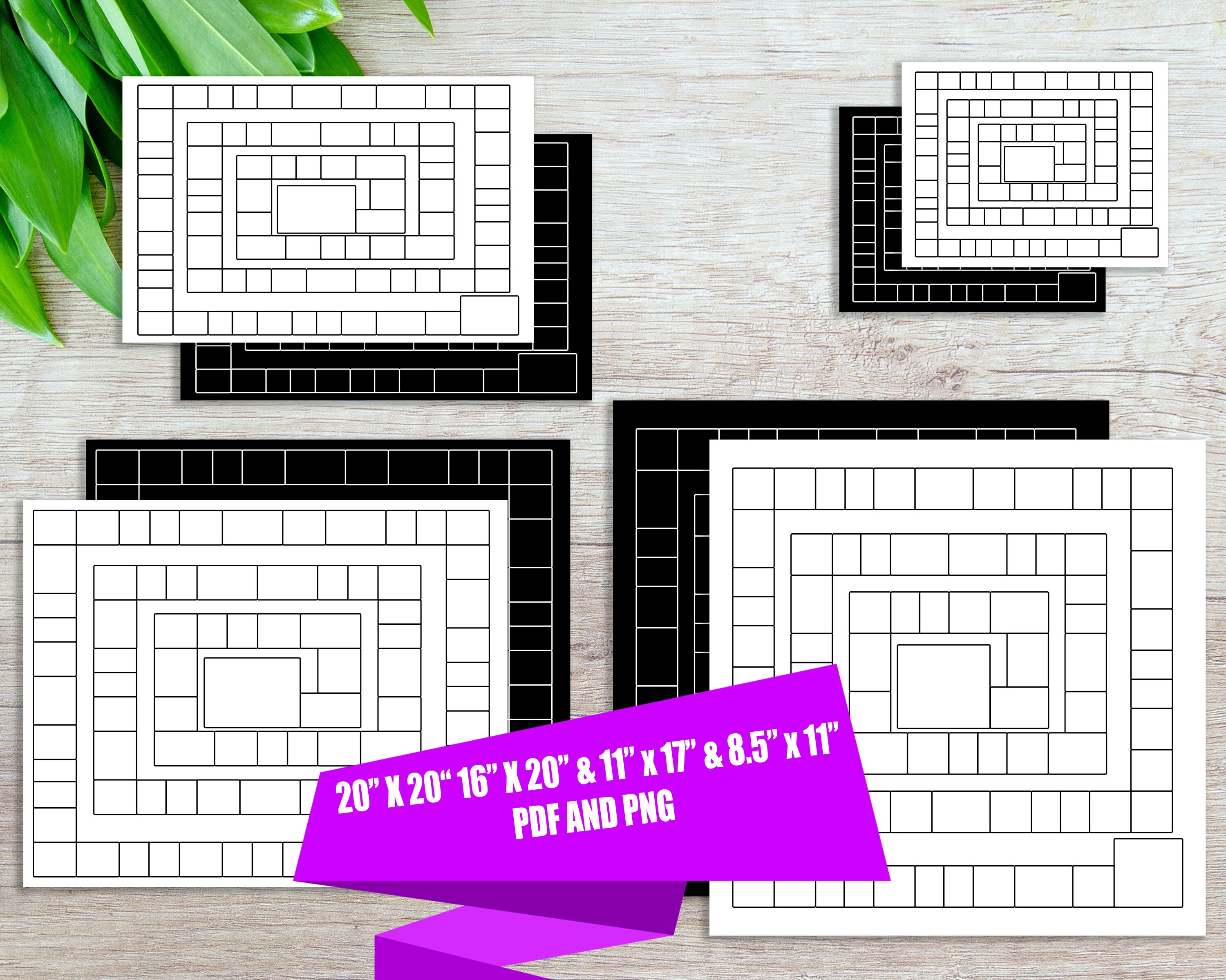 DIY Blank Game Board, Kids Game Board, Adult Game Board, Board Game ...