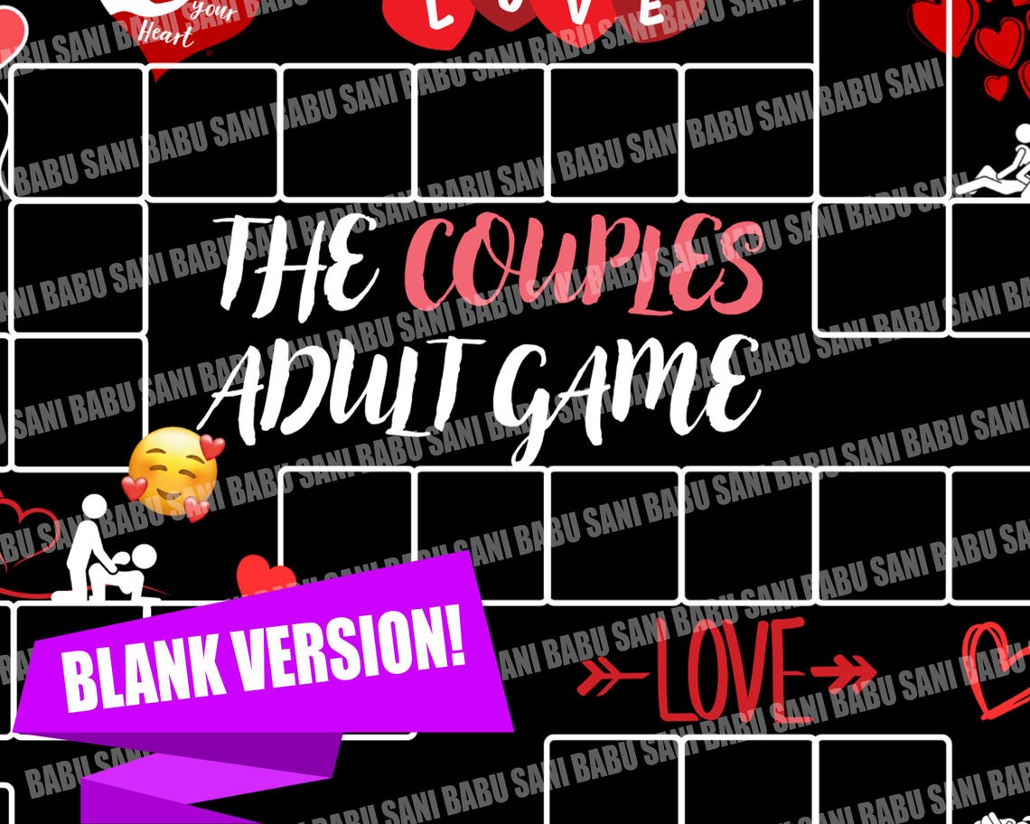 Adult Couples Board Game Template | Editable Canva | Printable Date ...