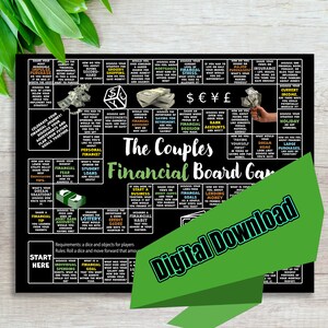 Couples Financial Board Game, Date Night, Finances, Couple ...