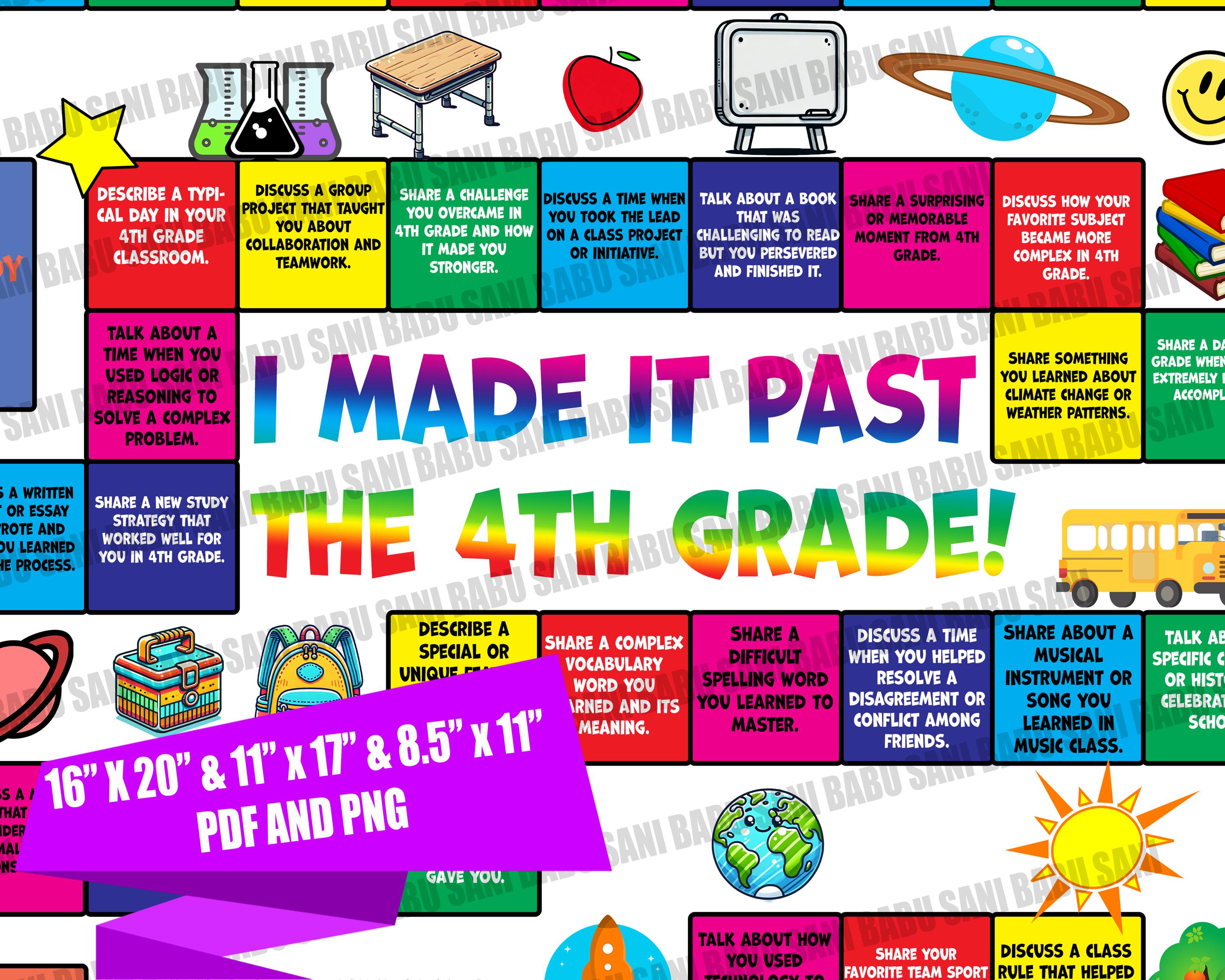 Printable Children's Board Game | I Made It Past the 4th Grade ...