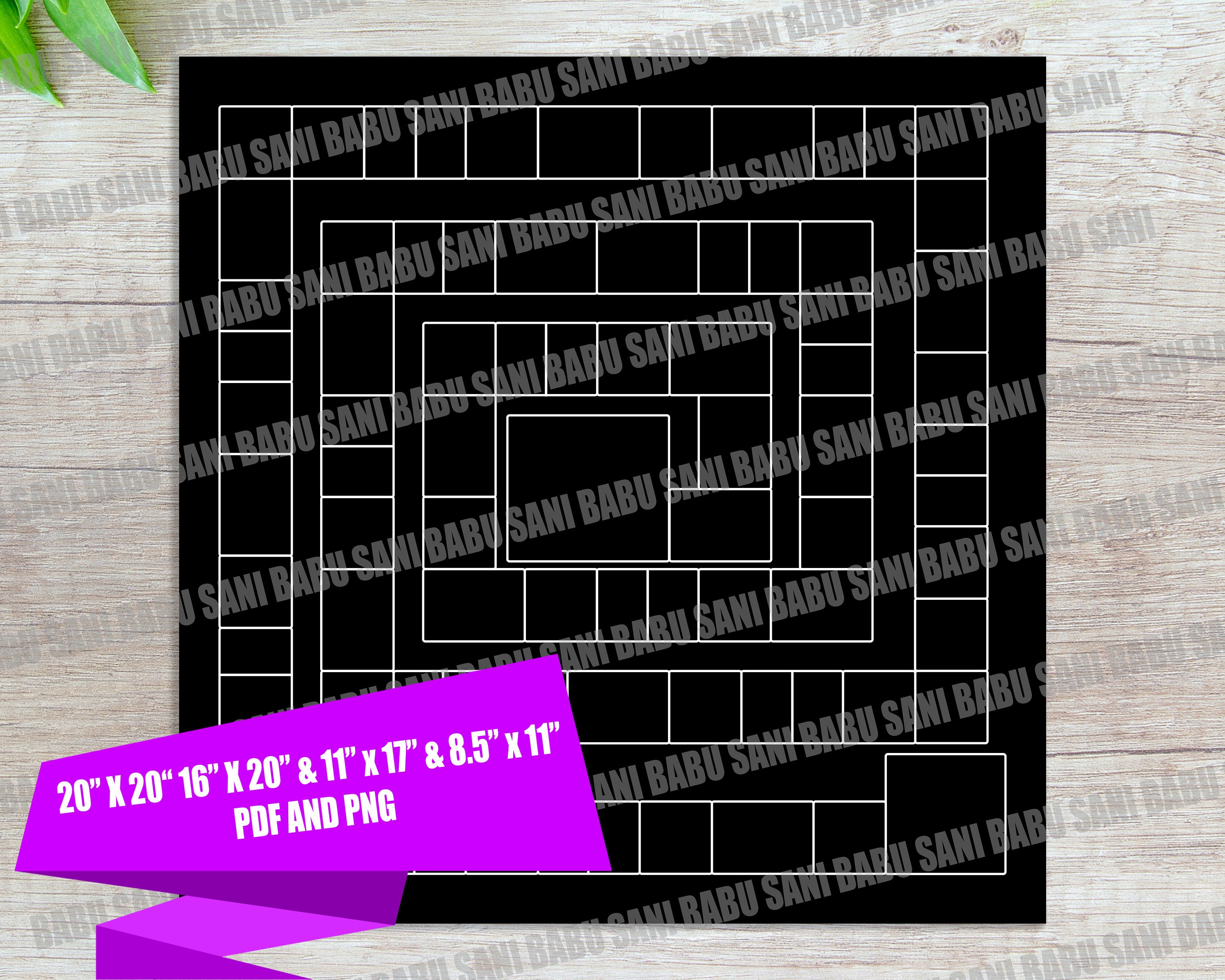 DIY Blank Game Board, Kids Game Board, Adult Game Board, Board Game ...