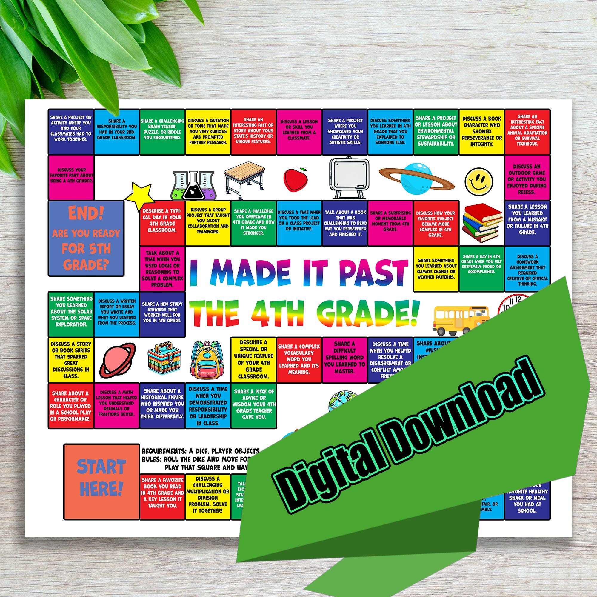 Printable Children's Board Game | I Made It Past the 4th Grade ...
