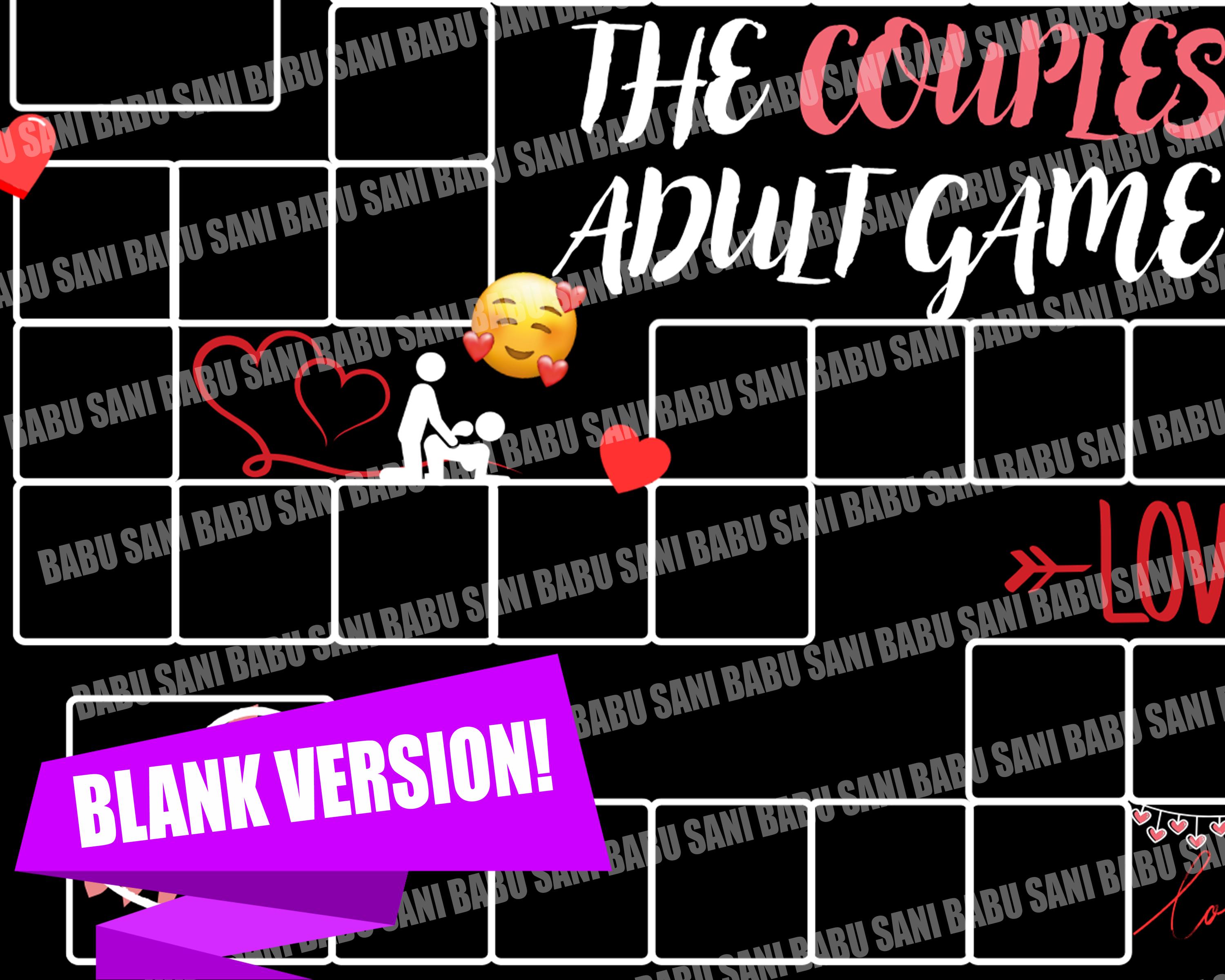 Adult Couples Board Game Template | Editable Canva | Printable Date ...