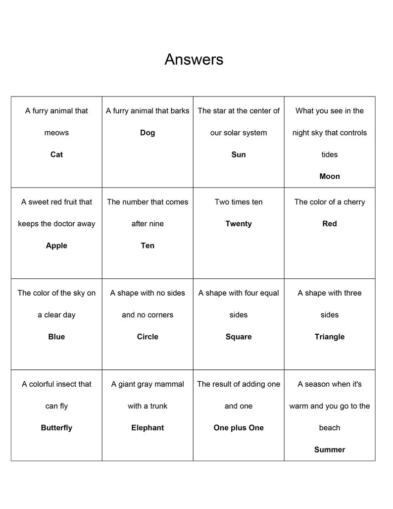 1st Grader Bingo Bonanza Digital Downloadable Bingo Game, 50 Unique ...