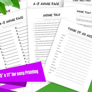 Printable Anime Icebreaker, Fun Icebreaker, Icebreaker Activities ...