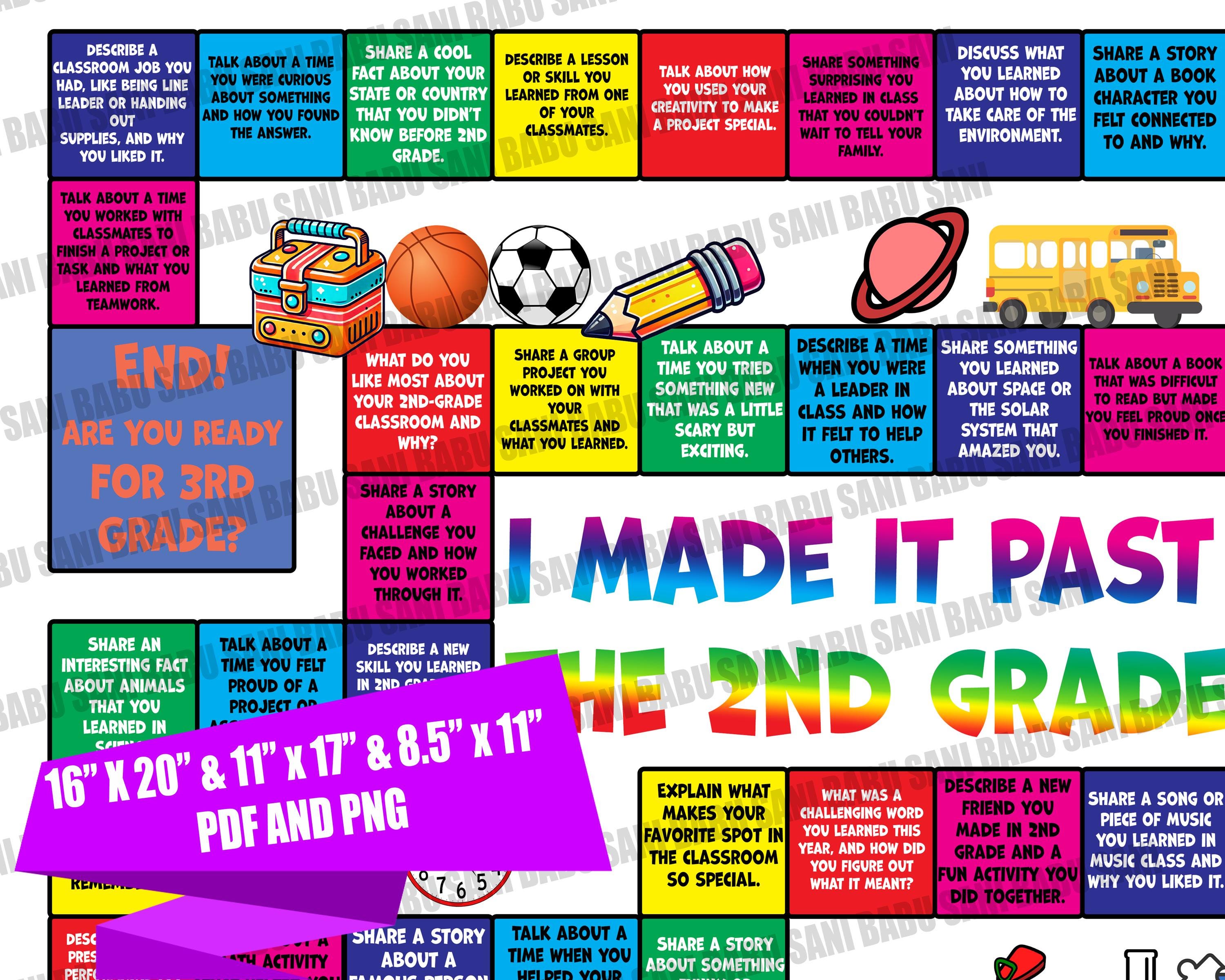 Printable Children's Board Game | I Made It Past the 2nd Grade ...