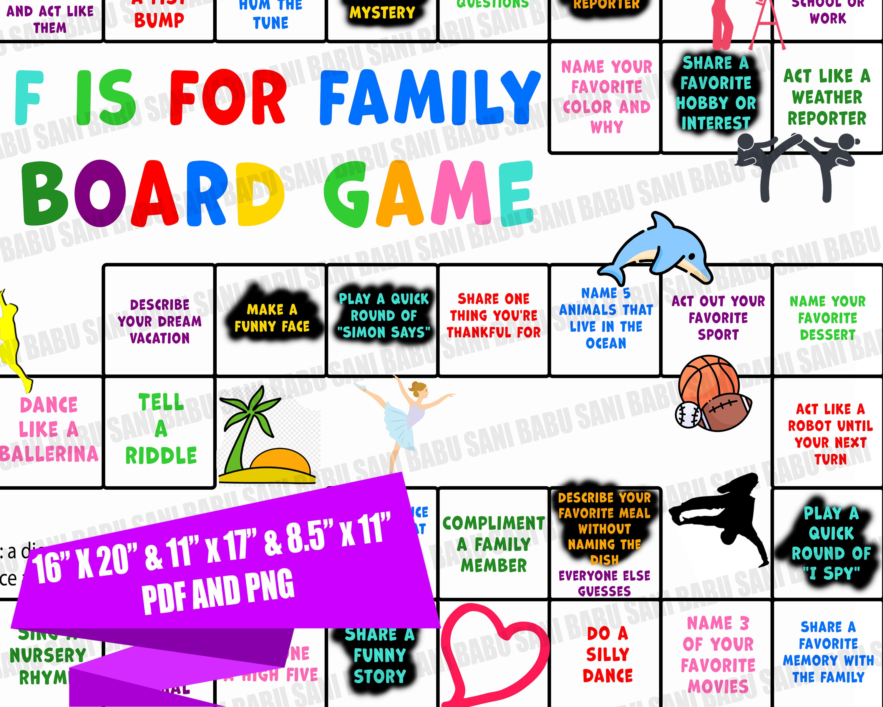 Family Board Game, Family-friendly Board Game, Perfect Gift for ...
