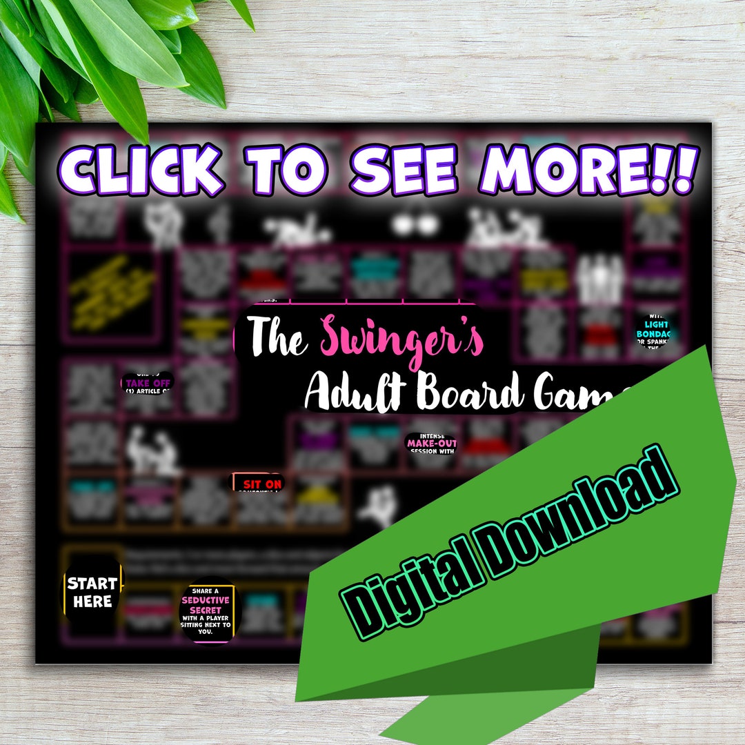 The SWINGER'S Adult Couple Board Game, Double Date Night Game, Digital ...