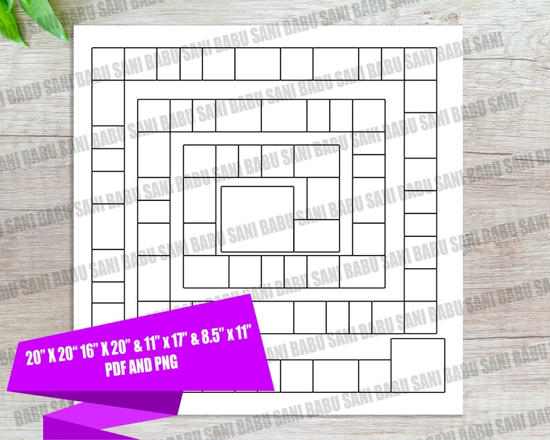 DIY Blank Game Board, Kids Game Board, Adult Game Board, Board Game ...