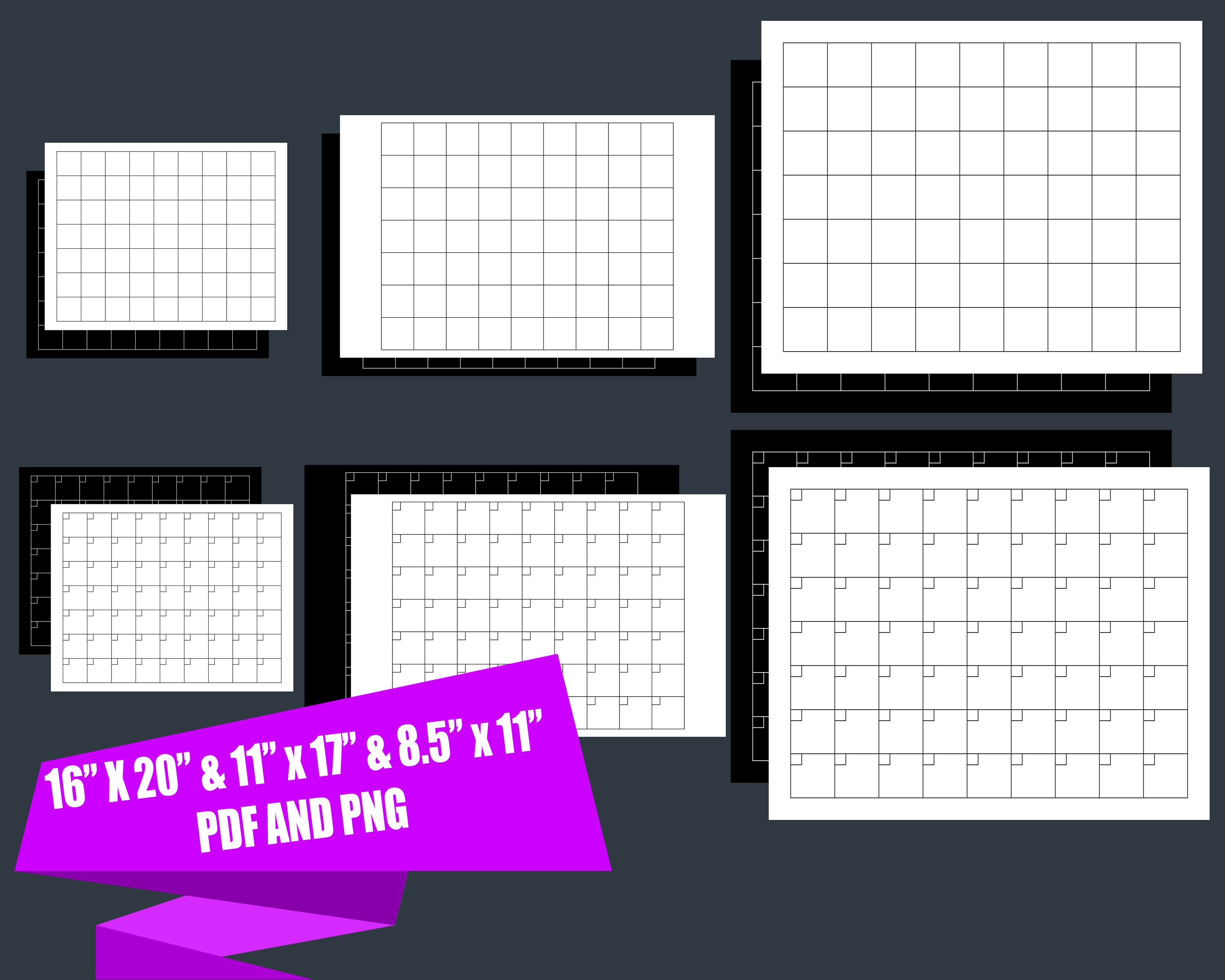 DIY Blank Game Board Grid, Kids Game Board, Adult Game Board, Board ...