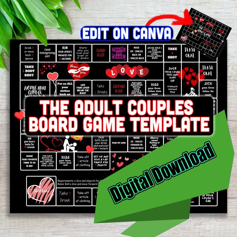 Couples Board Game Pdf - Etsy