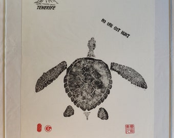 Sea Turtle Hand Painting - Etsy