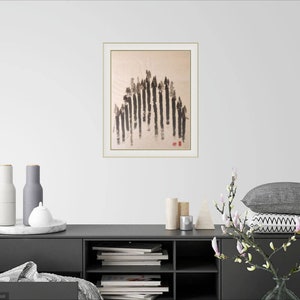 Japanese Art, Linocut, Japanese Ink Painting,japanese Art, Nature Decor ...