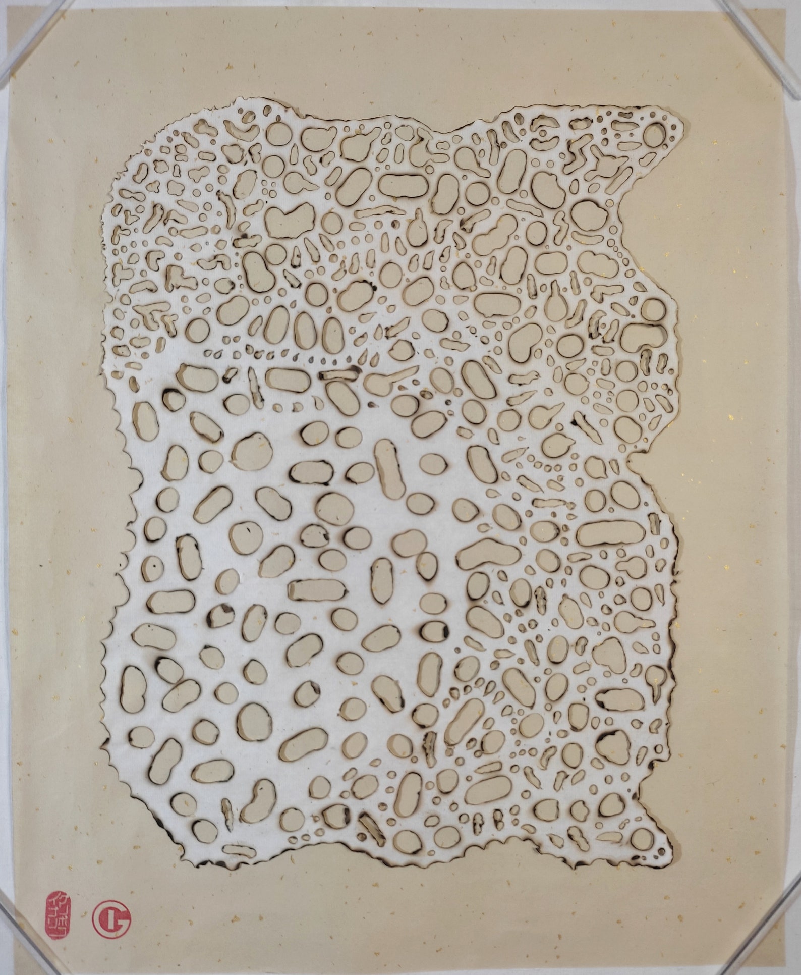 Applique in Handmade, Abstract Art, Unique Holiday Gift, Nature Decor ...