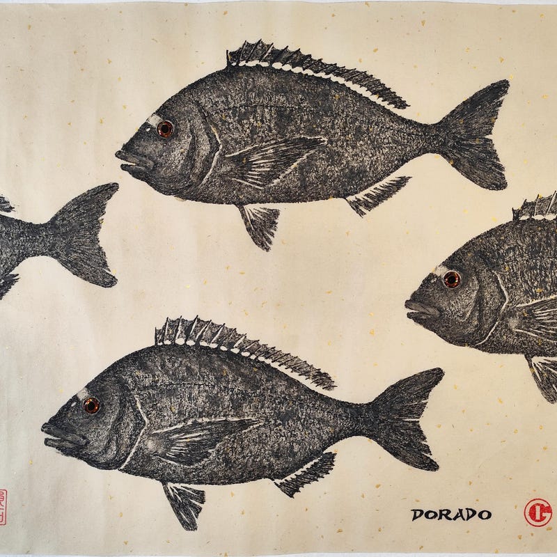 Gyotaku Fish Print - Etsy