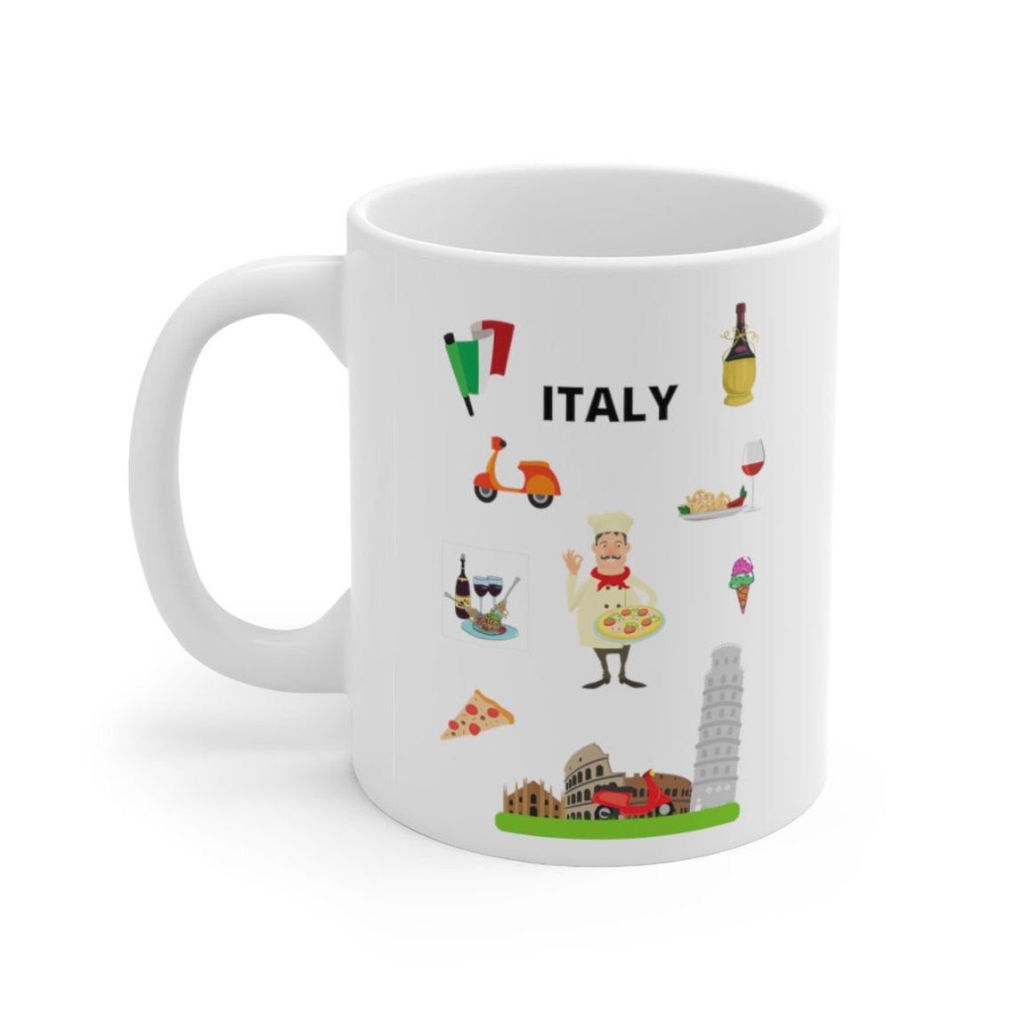 ITALY Mug, Italia, Lover of Italy, Lover of All Things Italian, I Love ...