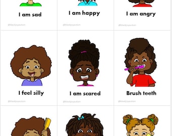 Communication Picture Cards, Digital, Autism Visual Aid, Special ...