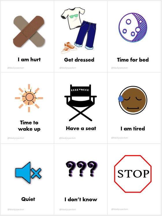 Communication Picture Cards, Digital, Autism Visual Aid, Special ...