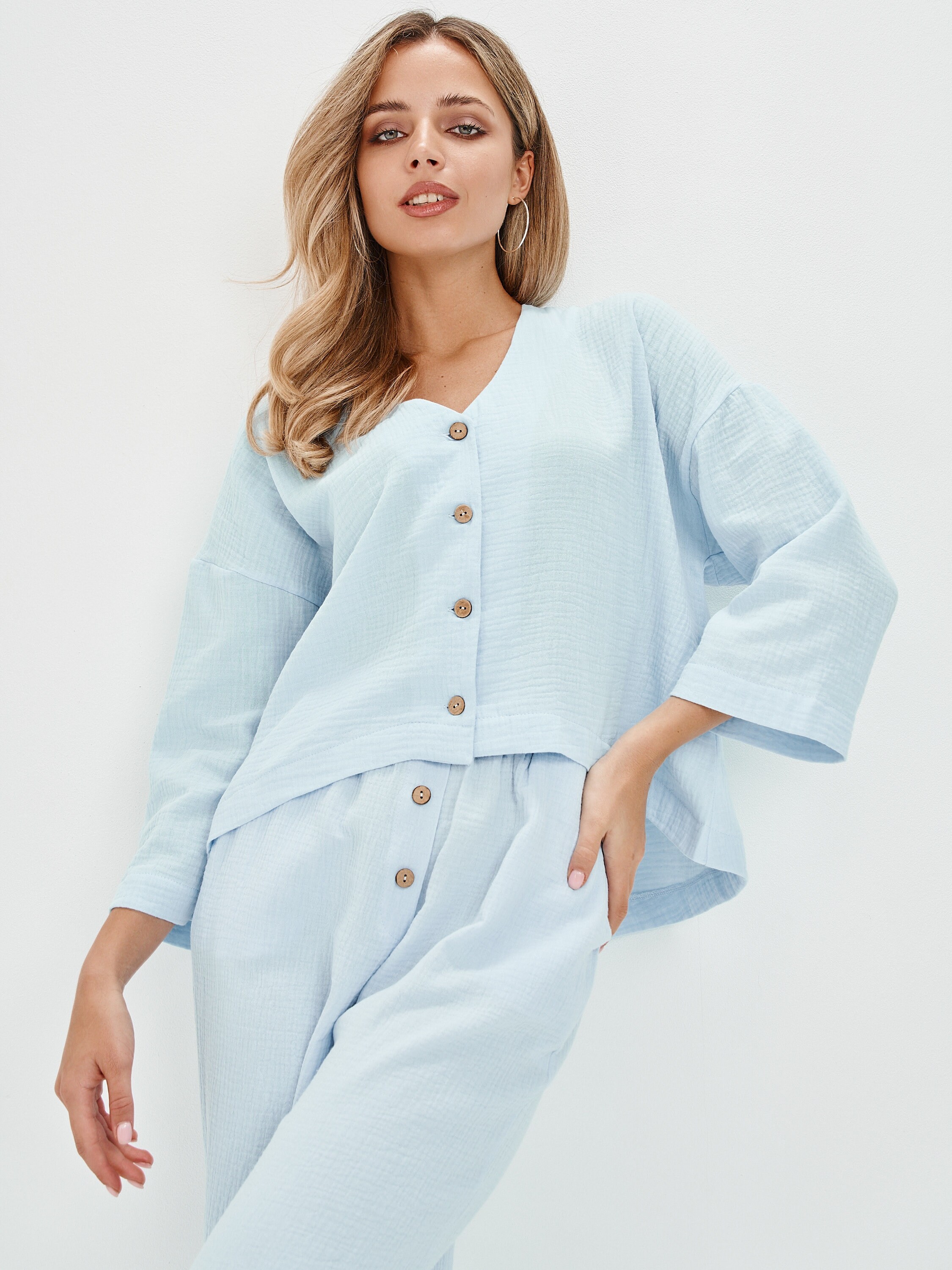 Muslin Shirt and Trousers Cotton Pants and Blouse Cotton Pajama Muslin ...