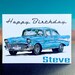 Classic Chevy Belair Birthday Card for Him, Personalized Chevy Number ...