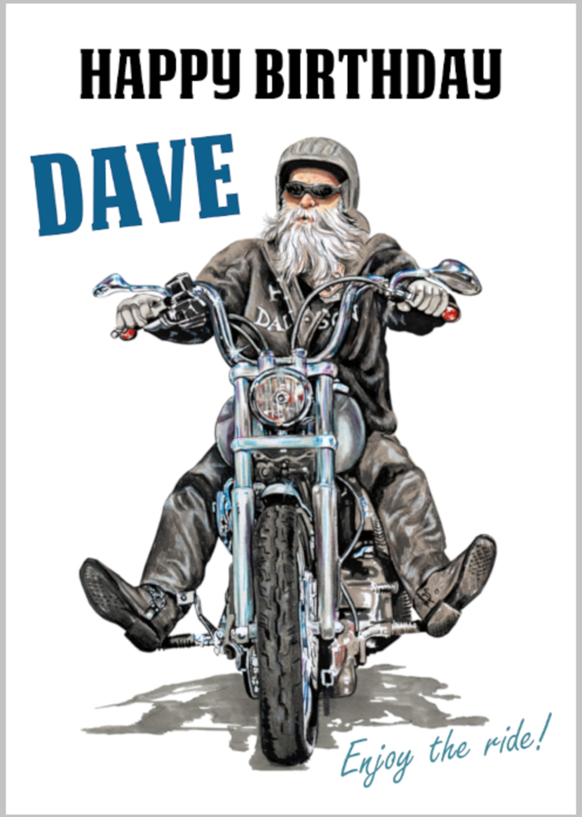Personalised Motorbike Birthday Card for a Harley Davidson | Etsy