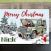 Personalised Green Land Rover Defender Christmas Card for Him - Etsy UK