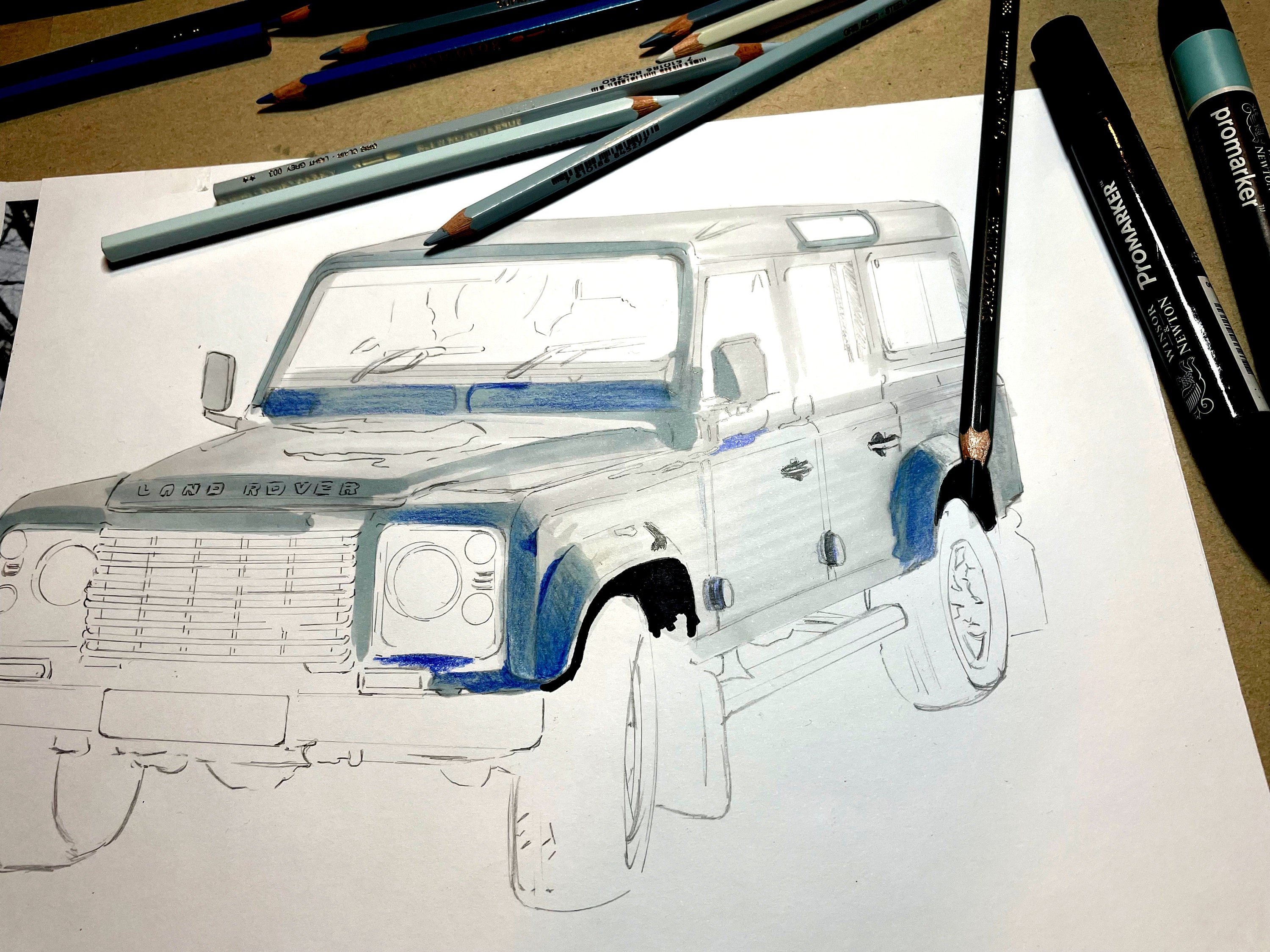 Personalised Land Rover Defender Birthday Card for Him - Etsy