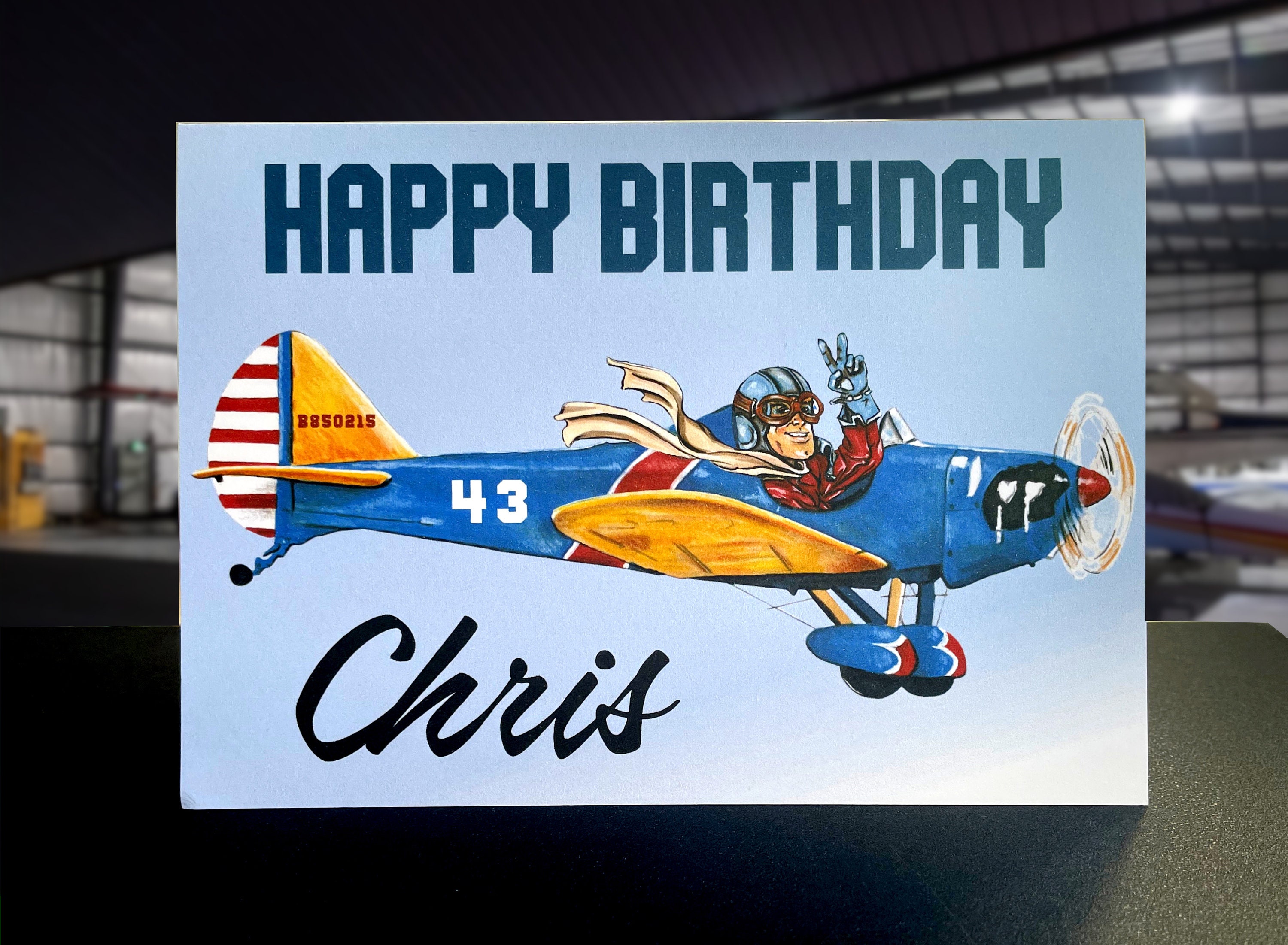 Personalized Pilot Birthday Card for Him Personalised Name - Etsy UK