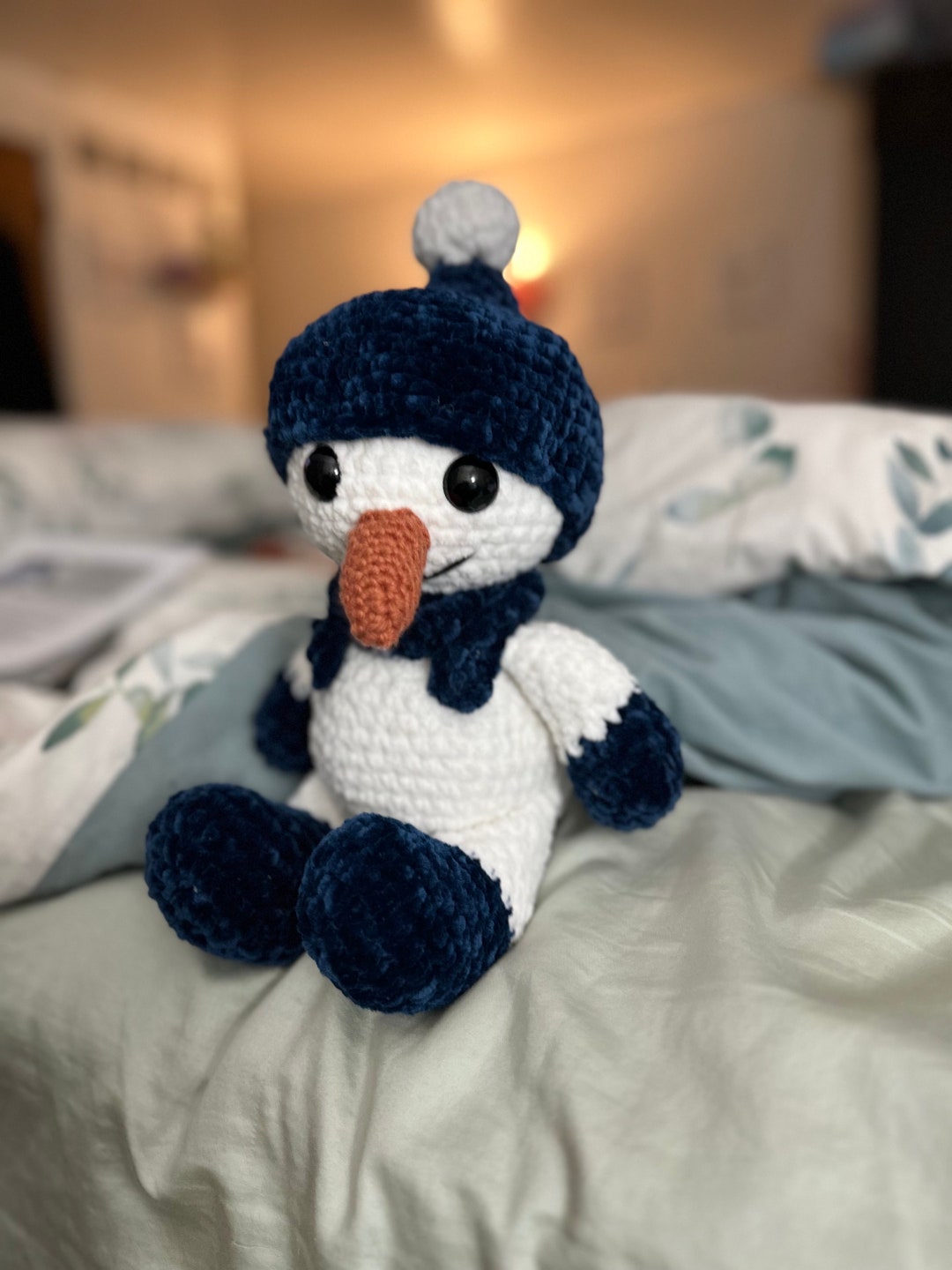 Snowman Amigurumi Plushie - Etsy