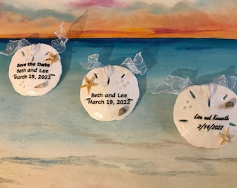 Personalized Beach Sand Dollar Favor Custom Engraved Beach Theme ...