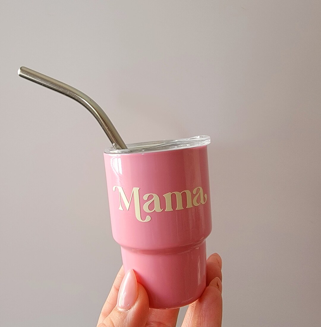 Mini Tumbler With Straw, Personalized Mini Shot Glass, Mother's Day ...