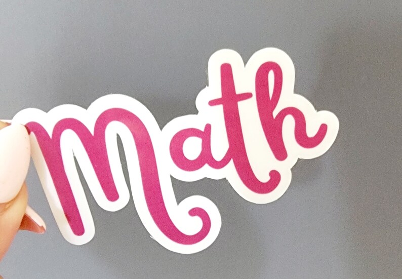 High School Subject Laminated Stickers, Notebook Stickers, Divider ...