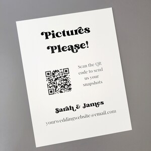 Printable Wedding QR Code Sign, QR Code Card for Wedding, Wedding ...