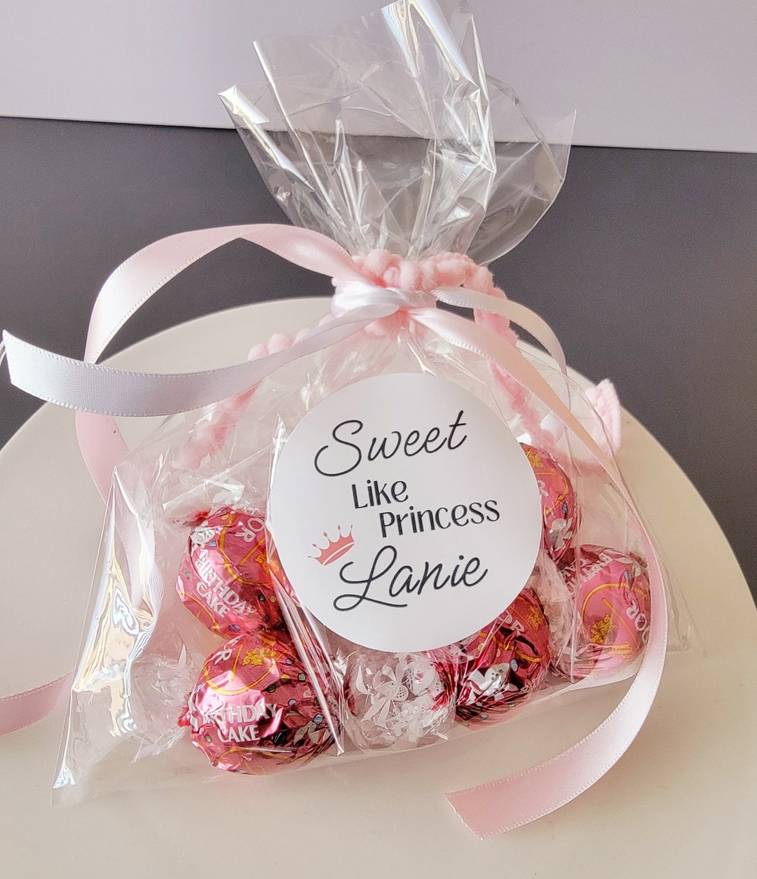 Princess Party Favor Bags for Candy, Personalized Girl's Favor Bags ...